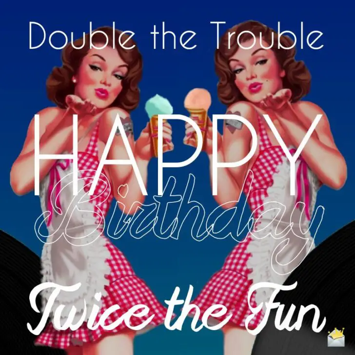 Happy Birthday Messages for Twins