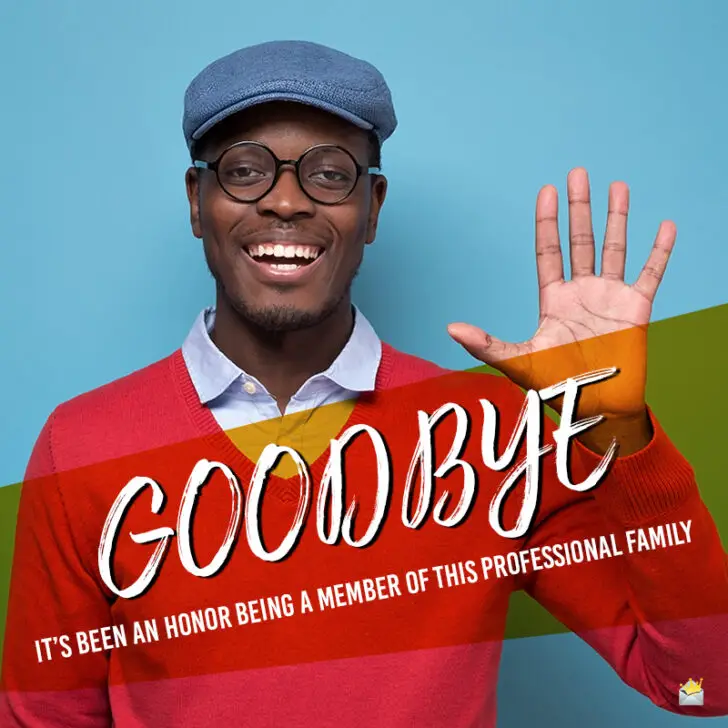 Goodbye Messages When You or a Colleague Leave the Company