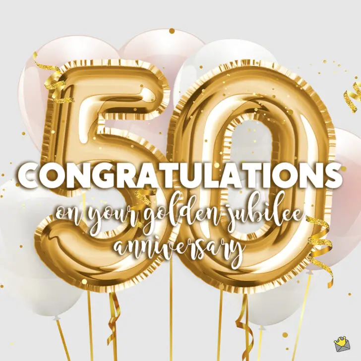 Happy 50th Anniversary Messages for their Golden Jubilee