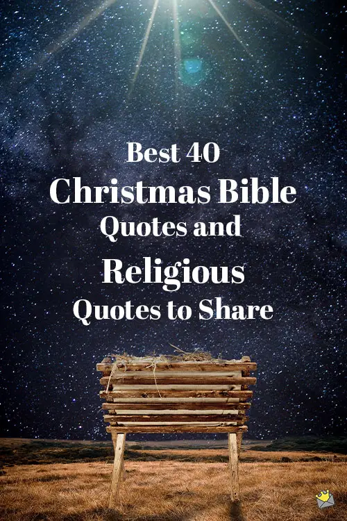 Best 40 Christmas Bible Quotes and Religious Quotes to Share