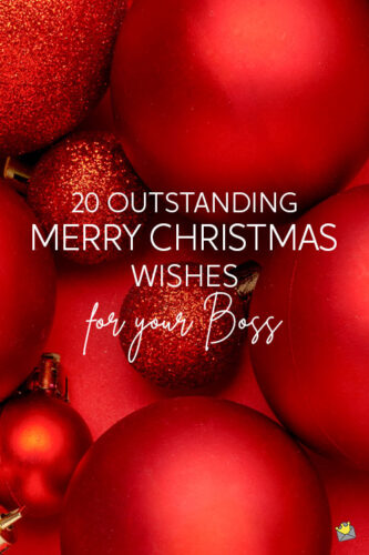 20 Outstanding Merry Christmas Wishes for Boss