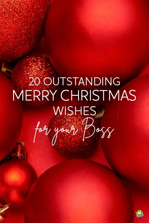 20 Outstanding Merry Christmas Wishes for Boss
